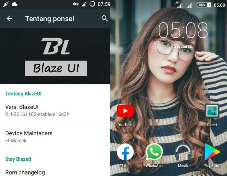 Custom ROM Blaze UI Versi 2.4 Andromax A Hemat Baterai