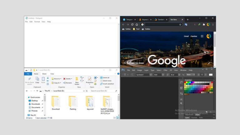 2 Cara Mudah 'Split Screen' di Windows 10 (Update)