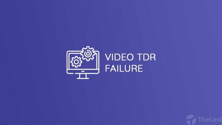 6 Cara Mudah Mengatasi Pesan Error Video TDR Failure