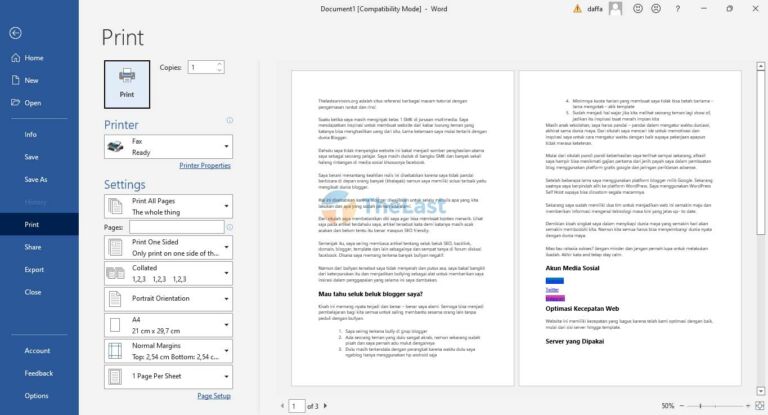 12 Cara Mudah Mengatasi Microsoft Word Tidak Bisa Print