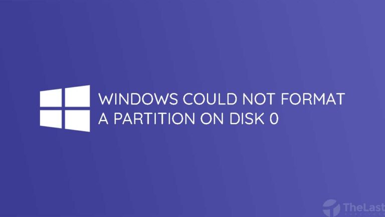 Cara Mengatasi Windows Could Not Format a Partition on Disk 0