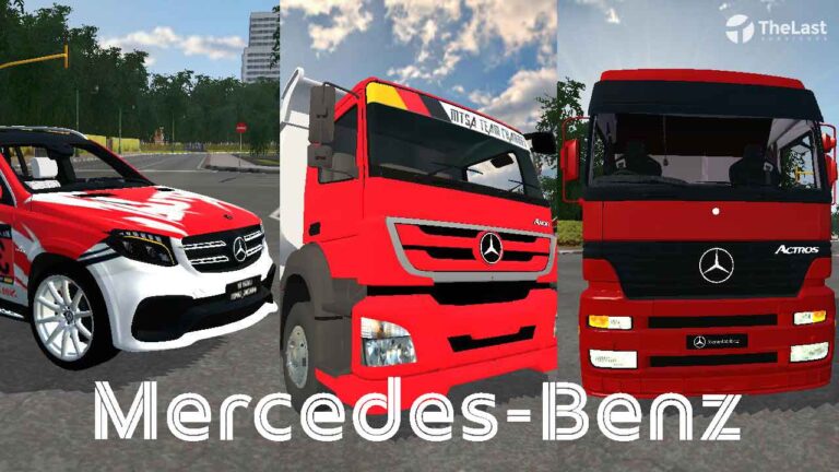 Download 40 Mod BUSSID Mercedes Benz (Truck Actros, Axor, Mobil)