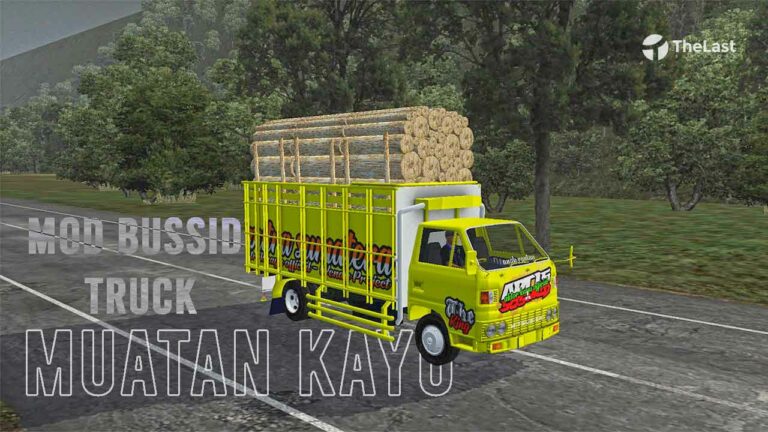 Download 11 Mod BUSSID Truck Muatan Kayu (Tinggi, Gayor, Over)