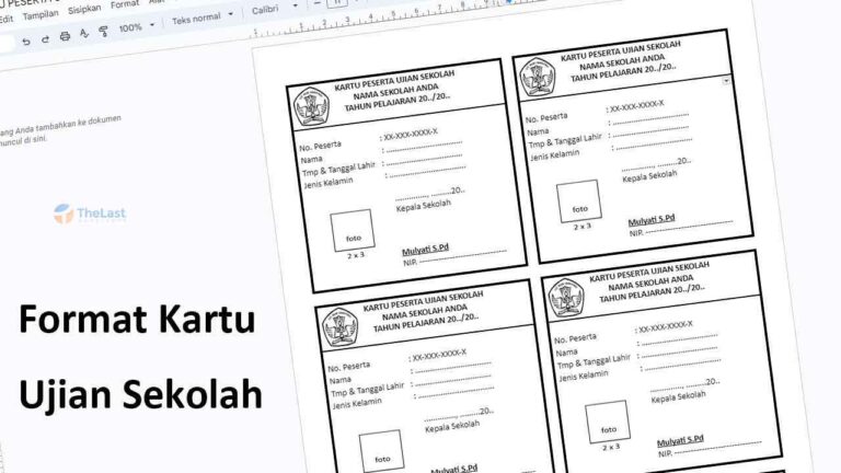 Download Template Blangko KK Kosong (Asli Disdukcapil) Terbaru