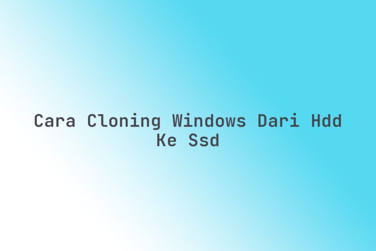 √ Cara cloning Windows dari HDD ke SSD - Thelastsurvivors
