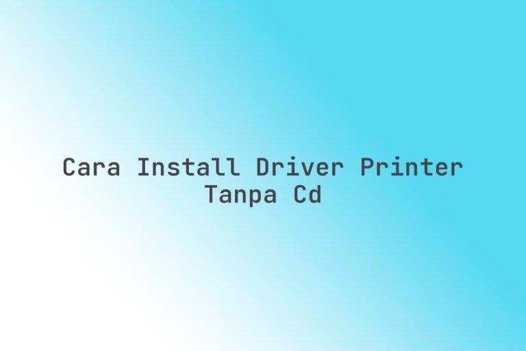 √ Cara install driver printer tanpa CD - Thelastsurvivors