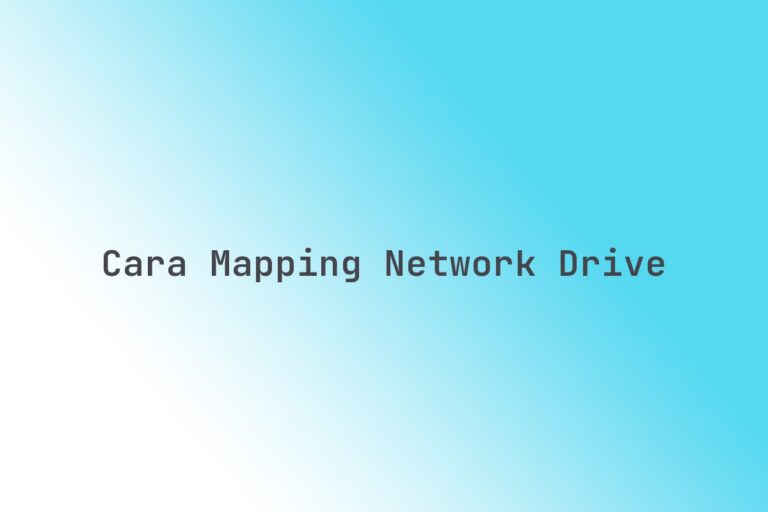 √ Cara mapping network drive - Thelastsurvivors